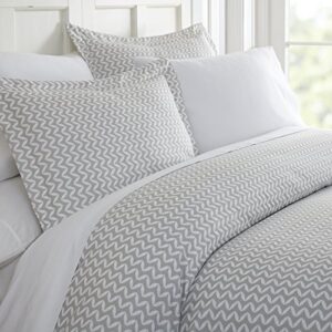 linen market duvet cover queen (light gray) - experience hotel-like comfort with unparalleled softness, exquisite prints & solid colors for a dreamy bedroom - queen duvet cover set with 2 pillow shams