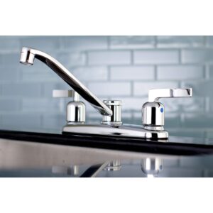 Kingston Brass FB111EFL Centurion 8" Centerset Kitchen Faucet, Polished Chrome