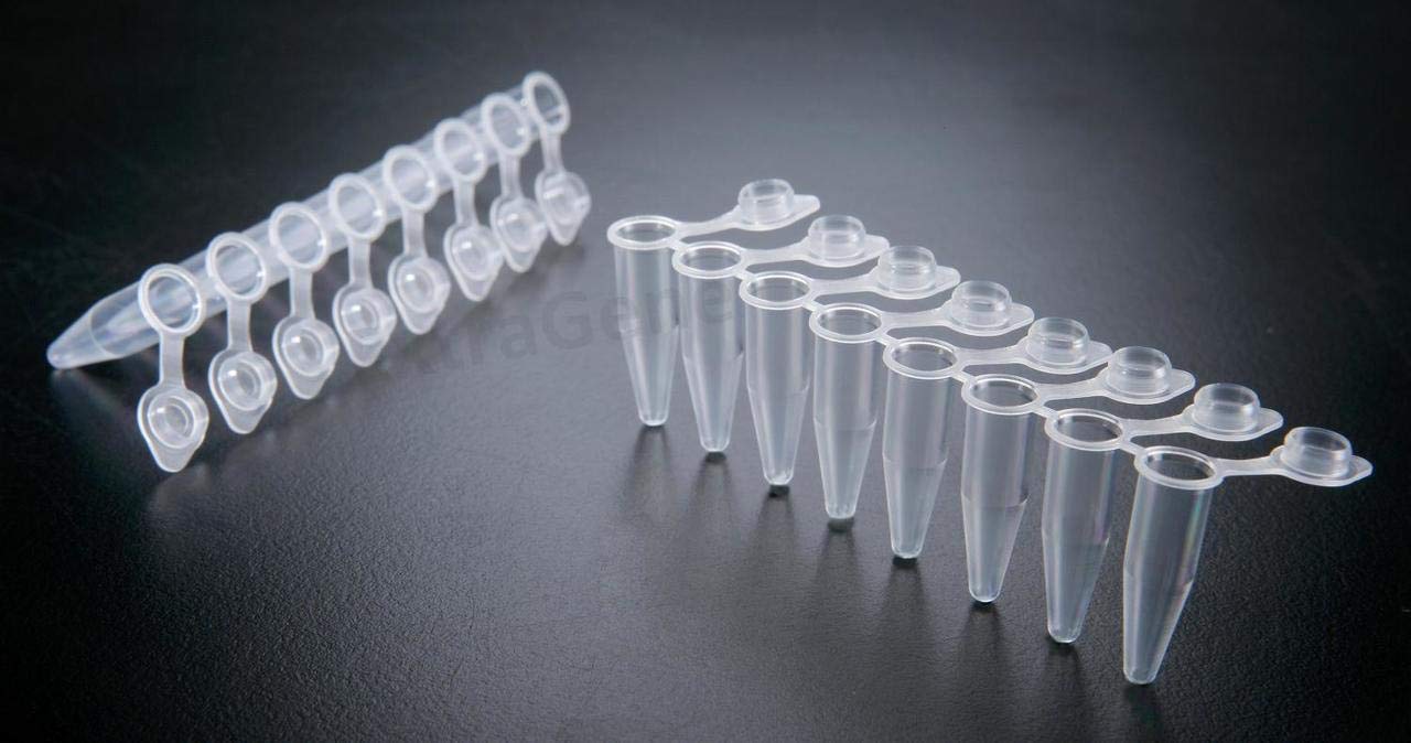 Extragene™ PCR Tube with 0.2ml Thin Wall, Strip of 8 Tubes, Snap Flat Caps DNase and RNase Free Pk x 120 Strips