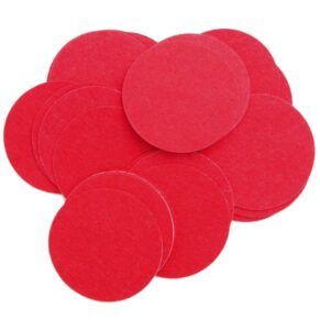 playfully ever after 5 inch red 15pc stiff felt circles