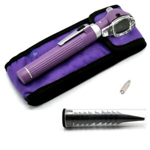 odontomed2011® mini otoscope fiber optic examination + free bulb (purple)