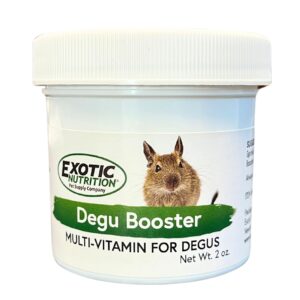 degu booster (2 oz.) - complete multivitamin - powdered vitamin & mineral supplement for pet degus