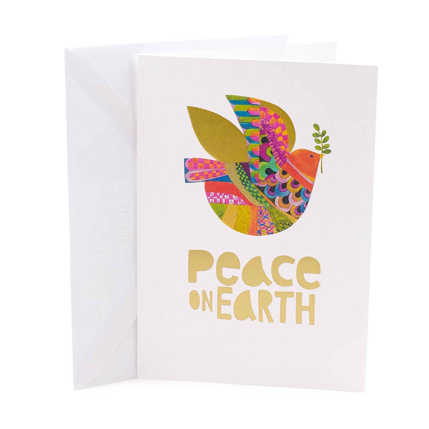 Hallmark UNICEF Boxed Christmas Cards, Peace On Earth Dove (12 Cards and 13 Envelopes) (1XPX2022)