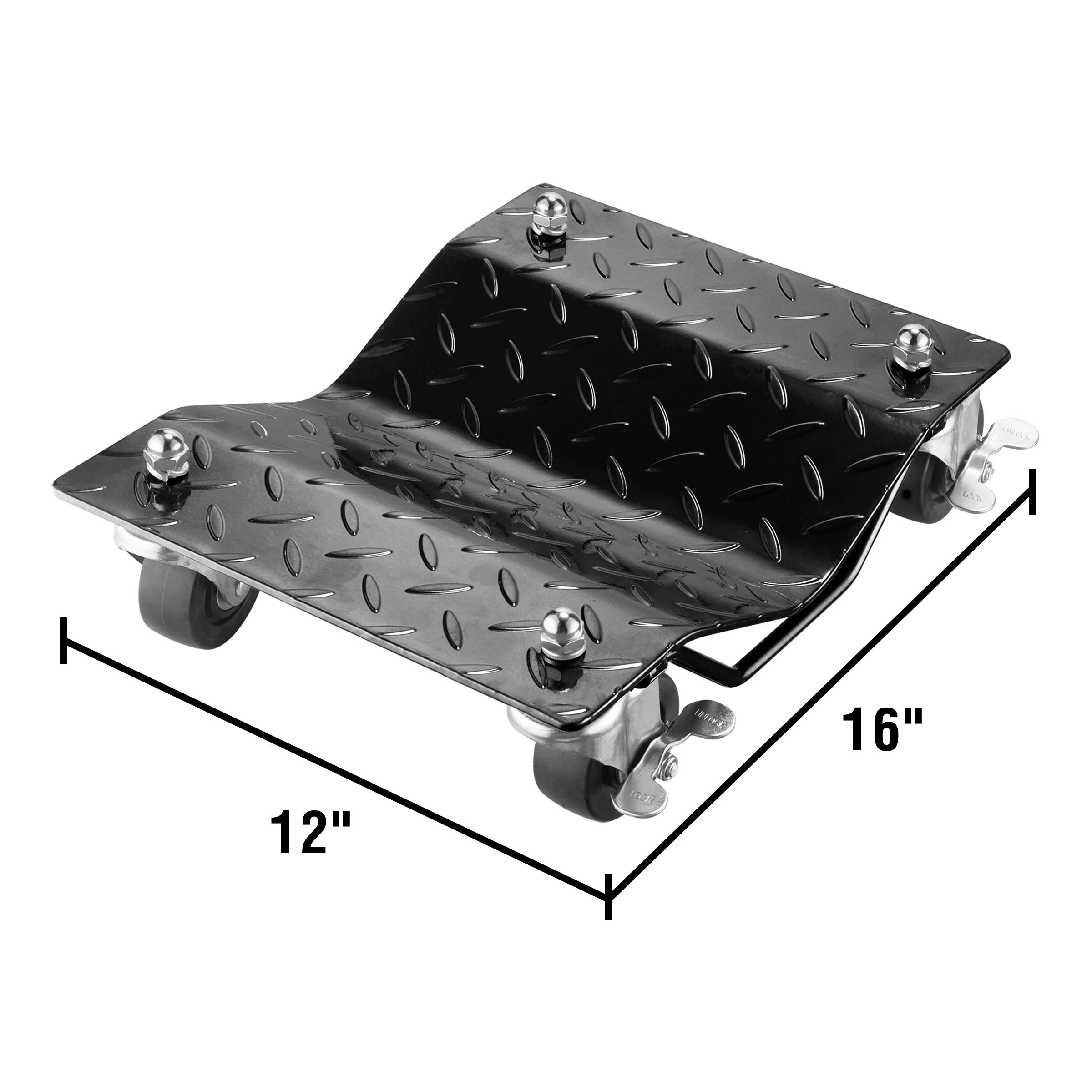 5052 Pentagon Tool | Premium 2-Pack | Car Tire Dolly - Tire Skates