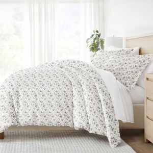 linen market twin duvet cover (light blue) - experience hotel-like comfort with unparalleled softness, exquisite prints & solid colors for a dreamy bedroom – duvet cover twin set with 1 pillow sham