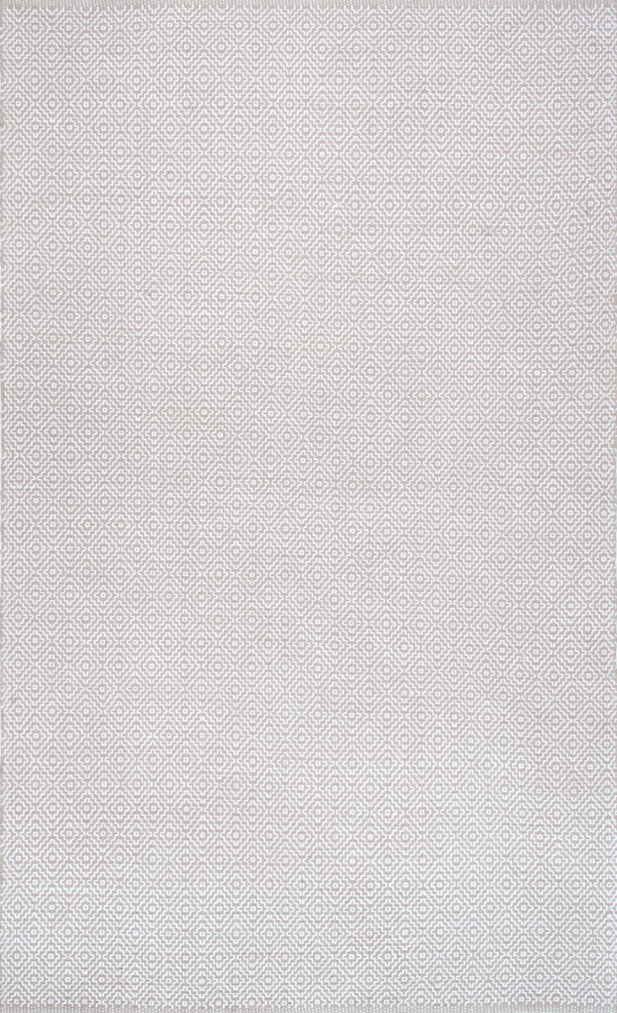 nuLOOM Lorretta Geometric Cotton Area Rug, 10x14, Taupe