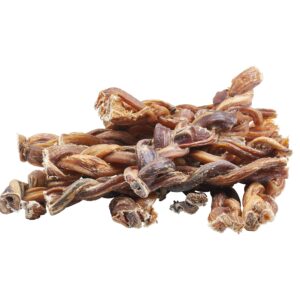 EcoKind Pet Treats - Braided Bully Sticks For Dogs - All Natural Dog Chew Stick Variety Pack - Healthy, Odor Free, Safe & Delicious Puppy Dental Chews - No Preservatives - 6" 1 lb Bag