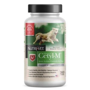 advanced cetyl m dog joint action tablets 360 count