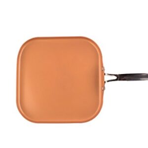 MasterPan Copper tone 11-inch Ceramic Non-stick Griddle pan