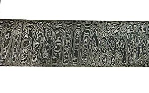 Poshland PLB-2091, CUSTOM HANDMADE DAMASCUS STEEL BILLET/BLANK BLADE MAKING BAR (Ladder Pattern)