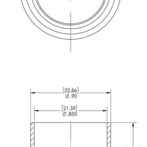 Caplugs EC-14 EC Series – Plastic Cap for Threaded Connectors, 1000 Pack, Red LD-PE, Nominal Thread Size 7/8" Flanged, Protective Closures, Dirt and Moisture Seals, Finishing, Masking, Easy Removal