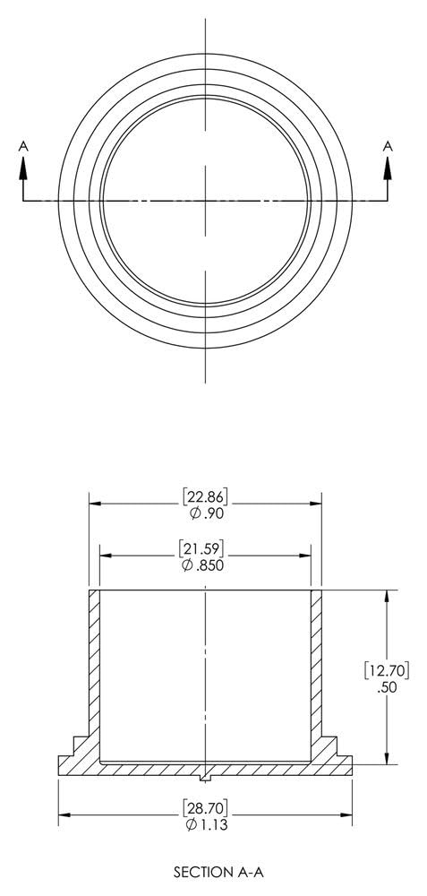 Caplugs EC-14 EC Series – Plastic Cap for Threaded Connectors, 1000 Pack, Red LD-PE, Nominal Thread Size 7/8" Flanged, Protective Closures, Dirt and Moisture Seals, Finishing, Masking, Easy Removal