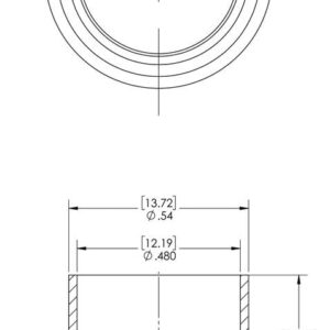 Caplugs EC-8 EC Series – Plastic Cap for Threaded Connectors, 1000 Pack, Red LD-PE, Nominal Thread Size 1/2" Flanged, Protective Closures, Dirt and Moisture Seals, Finishing, Masking, Easy Removal