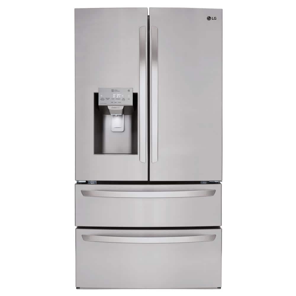 LG 28 cu.ft. Smart wi-fi Enabled French Door Refrigerator - 27.80 ft³ - 2X Freezer Drawer(s) - 18.60 ft³ Net Refrigerator Capacity - 9.20 ft³ Net Freezer Capacity - 724 kWh per Year - Smooth - LED