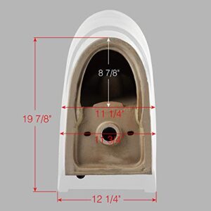 Woodbridgebath T-018 Dual Flush Elongated One Piece Toilet with Soft Closing Seat, Comfort Height, Water Sense