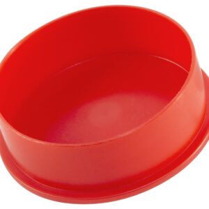 Caplugs EC-8 EC Series – Plastic Cap for Threaded Connectors, 1000 Pack, Red LD-PE, Nominal Thread Size 1/2" Flanged, Protective Closures, Dirt and Moisture Seals, Finishing, Masking, Easy Removal