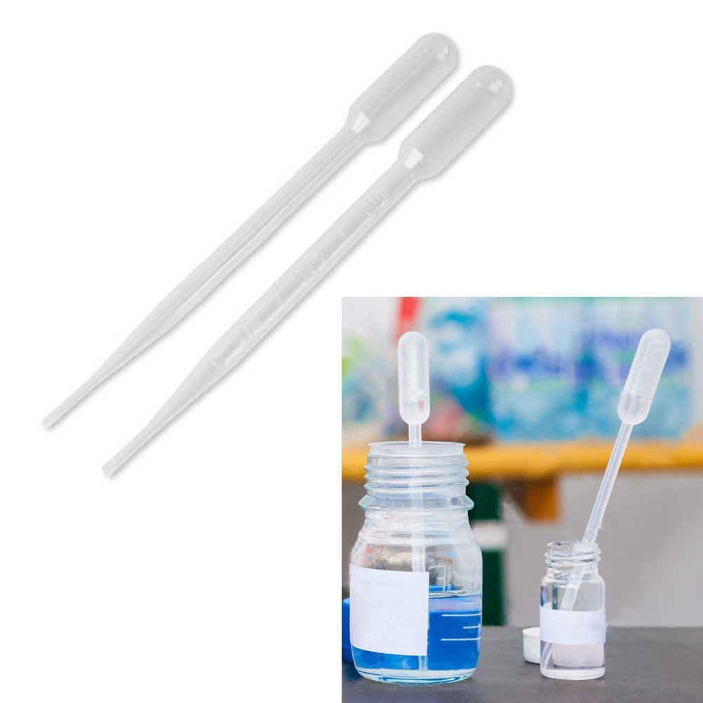 Buytra 200 Pack 5ML Plastic Transfer Pipettes Disposable Graduated Pipettes Eye Dropper for Essential Oils,Crafts