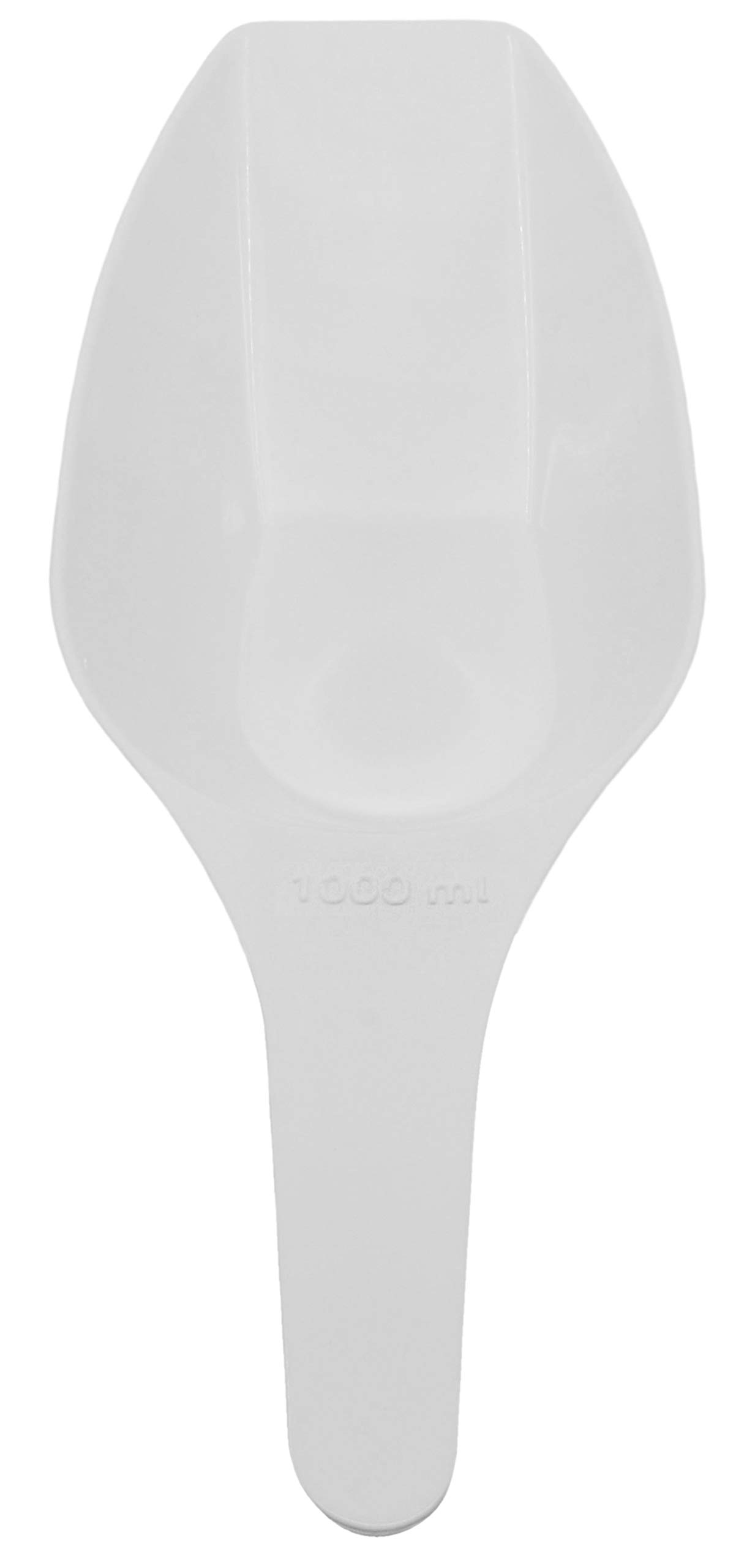 EISCO Scoop, 1000ml (33.8oz) - Polypropylene Plastic - Flat Bottom - Excellent for Measuring & Weighing - Autoclavable