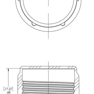 Caplugs CD-10 CD Series – Threaded Plastic Cap for Flared JIC Fittings, 1000 Pack, Red LD-PE, to Fit Thread Size 7/8"-14 Protective Closures, Dirt and Moisture Seals, Masking, Painting, Plating