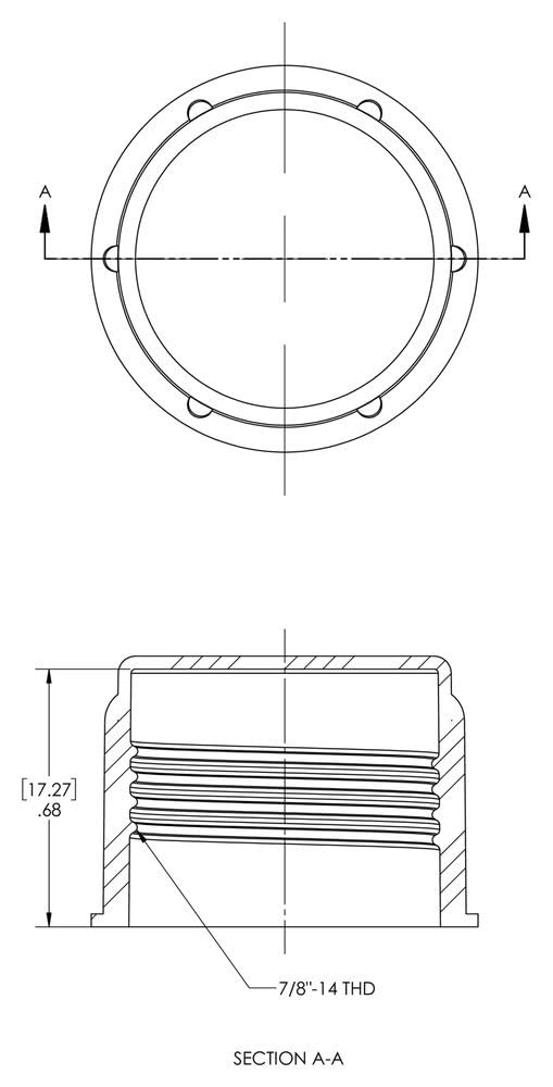 Caplugs CD-10 CD Series – Threaded Plastic Cap for Flared JIC Fittings, 1000 Pack, Red LD-PE, to Fit Thread Size 7/8"-14 Protective Closures, Dirt and Moisture Seals, Masking, Painting, Plating