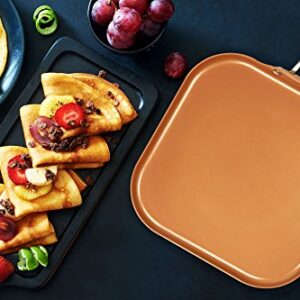 MasterPan Copper tone 11-inch Ceramic Non-stick Griddle pan