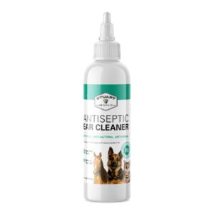 stuart pet supply co. antiseptic cat & dog ear infection treatment - vet formulated for infections, inflammation, itching, discharge & smelly ears 100% guaranteed 12oz.