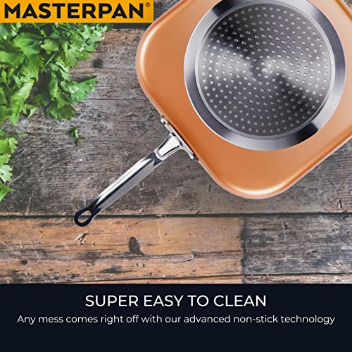 MasterPan Copper tone 11-inch Ceramic Non-stick Griddle pan