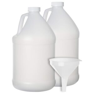 dilabee- 1 gallon jug plastic bottle -great for storage,2 pack empty gallon jugs with caps- for home and commercial use - food safe bpa free