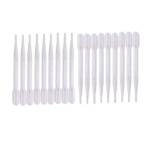 buytra 200 pack 5ml plastic transfer pipettes disposable graduated pipettes eye dropper for essential oils,crafts