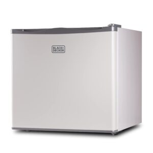 black+decker 1.2 cu. ft. compact upright freezer, mini deep freeze with full-width wire shelf