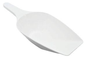 eisco scoop, 1000ml (33.8oz) - polypropylene plastic - flat bottom - excellent for measuring & weighing - autoclavable