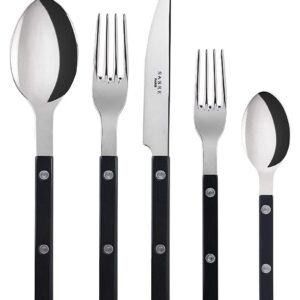 Sabre Flatware Set Stainless Steel Black Bistrot 5-pieces Service for 4 (20-pieces)