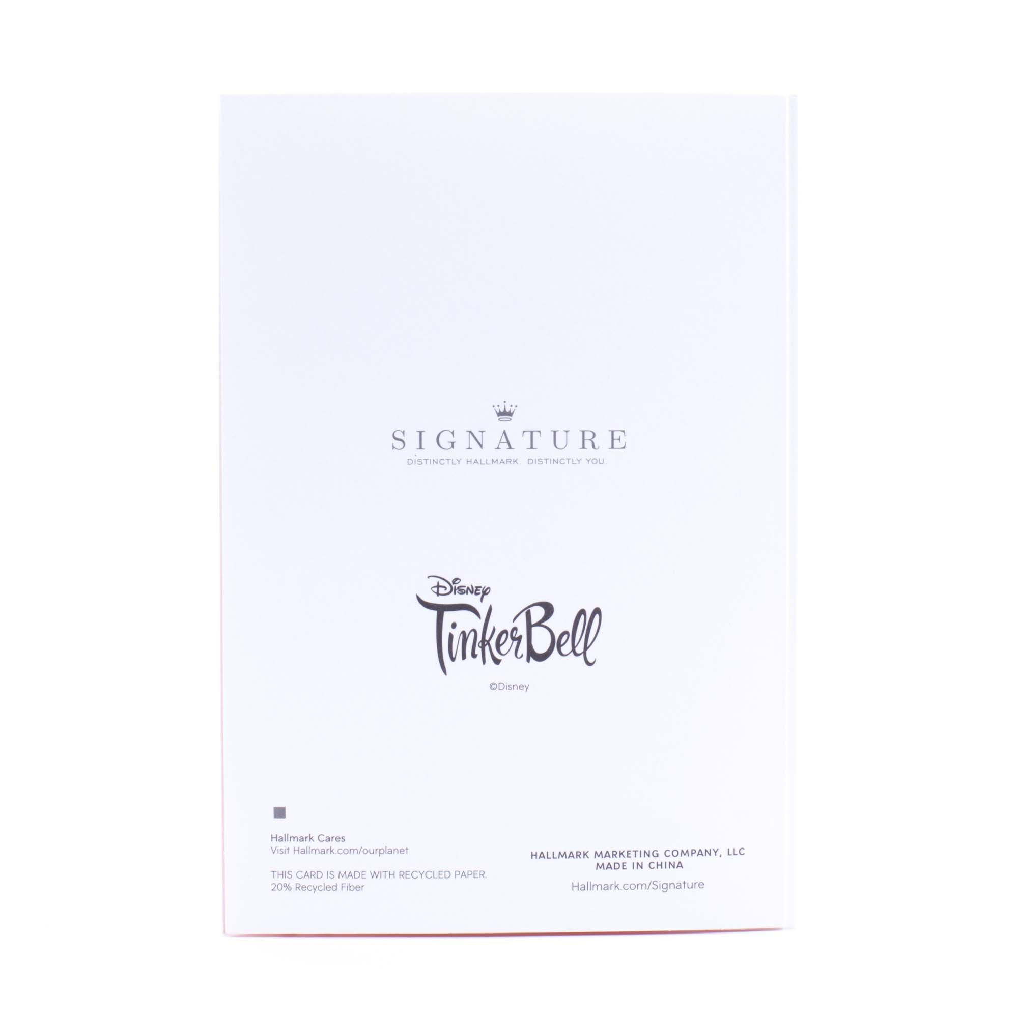 Hallmark Signature Birthday Card (Disney Tinkerbell)