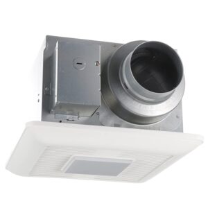 panasonic fv-0511vql1 whisperceiling dc ventilation fan with led light - 50-80-110 cfm - quiet bathroom ceiling fan