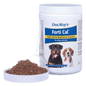 doc roy's forti cal- high calorie nutritional energy supplement - for dogs, cats, puppies & kittens- 454 gm granules