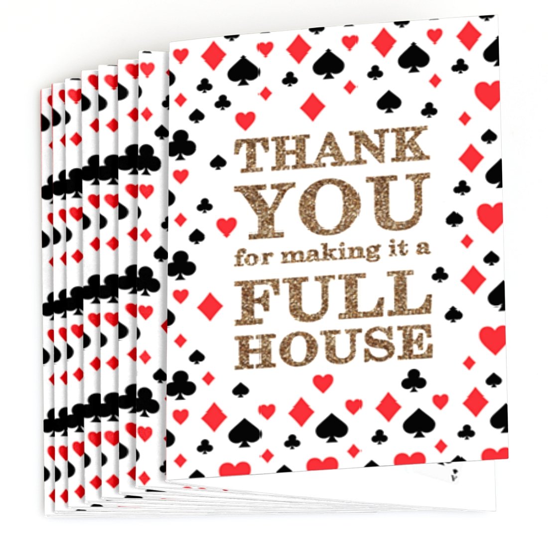 Big Dot of Happiness Las Vegas - Casino Party Thank You Cards (8 count)