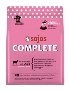 sojos complete lamb recipe dehydrated dog food, 7 lb