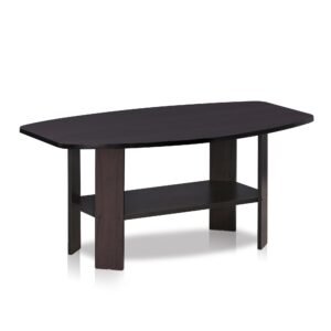 furinno simple design coffee table, dark walnut