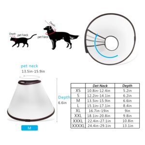 Adjustable Dog Elizabeth Collar Latest Upgrade Felicey Pet Protective Collar with Soft Edge Dog Neck Cone Recovery Cone Collar for Anti-Bite Lick, Surgery or Wound Healing (XL)