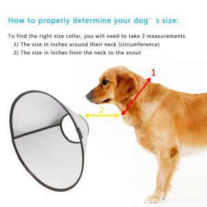 Adjustable Dog Elizabeth Collar Latest Upgrade Felicey Pet Protective Collar with Soft Edge Dog Neck Cone Recovery Cone Collar for Anti-Bite Lick, Surgery or Wound Healing (XL)