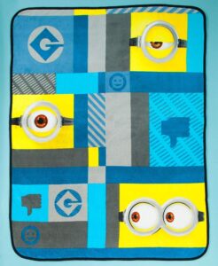 despicable me minions throw plush blanket