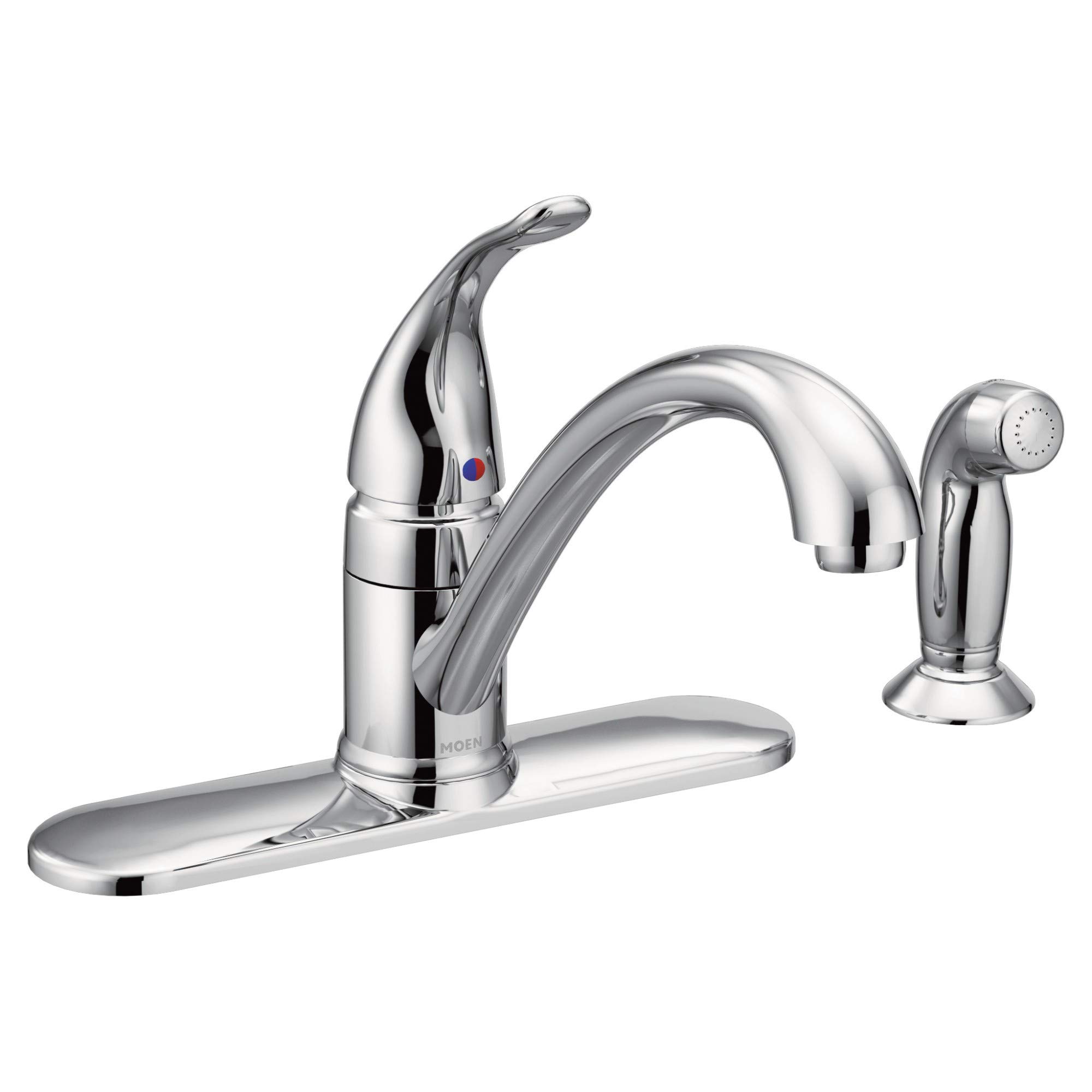 Moen 7082 Chrome One-Handle Kitchen Faucet