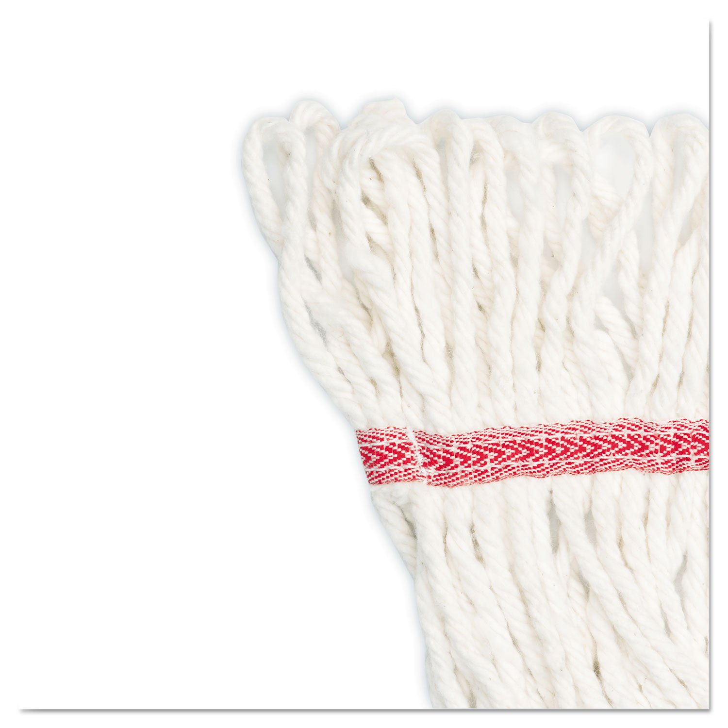 Boardwalk 503WHCT Super Loop Wet Mop Head, Cotton/Synthetic, Large Size, White, 12/Carton