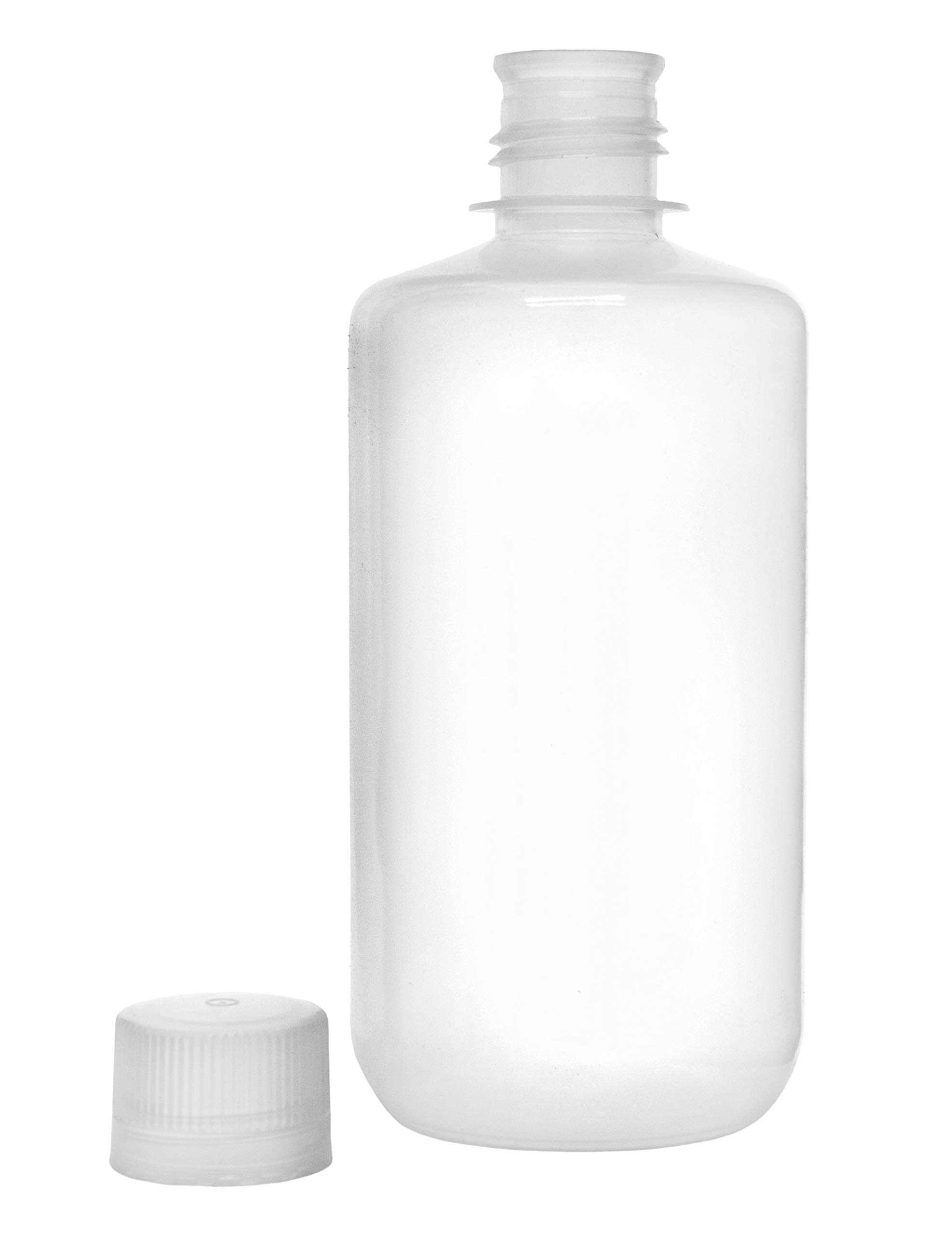 EISCO Reagent Bottle, 1000ml - Narrow Mouth with Screw Cap - Polypropylene - Translucent