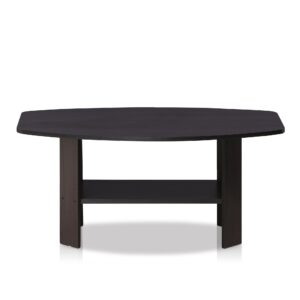 Furinno Simple Design Coffee Table, Dark Walnut