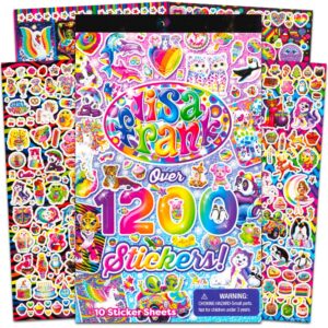 lisa frank 1200 stickers tablet book 10 pages of collectible stickers crafts scrapbooking