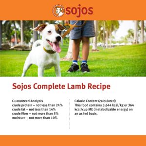 Sojos Complete Lamb Recipe Dehydrated Dog Food, 7 lb