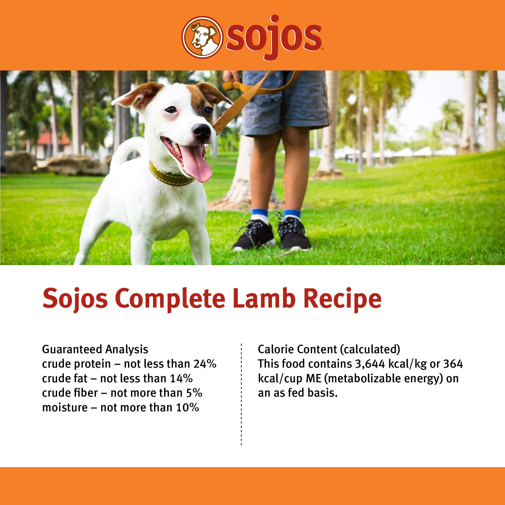 Sojos Complete Lamb Recipe Dehydrated Dog Food, 7 lb