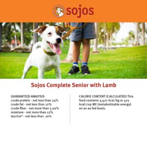 Sojos Complete Lamb Recipe Dehydrated Dog Food, 7 lb