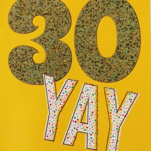 30 YAY Happy 30th Birthday Greeting Card -"Welcome To The Club" Thirty Years Old/Thirtieth